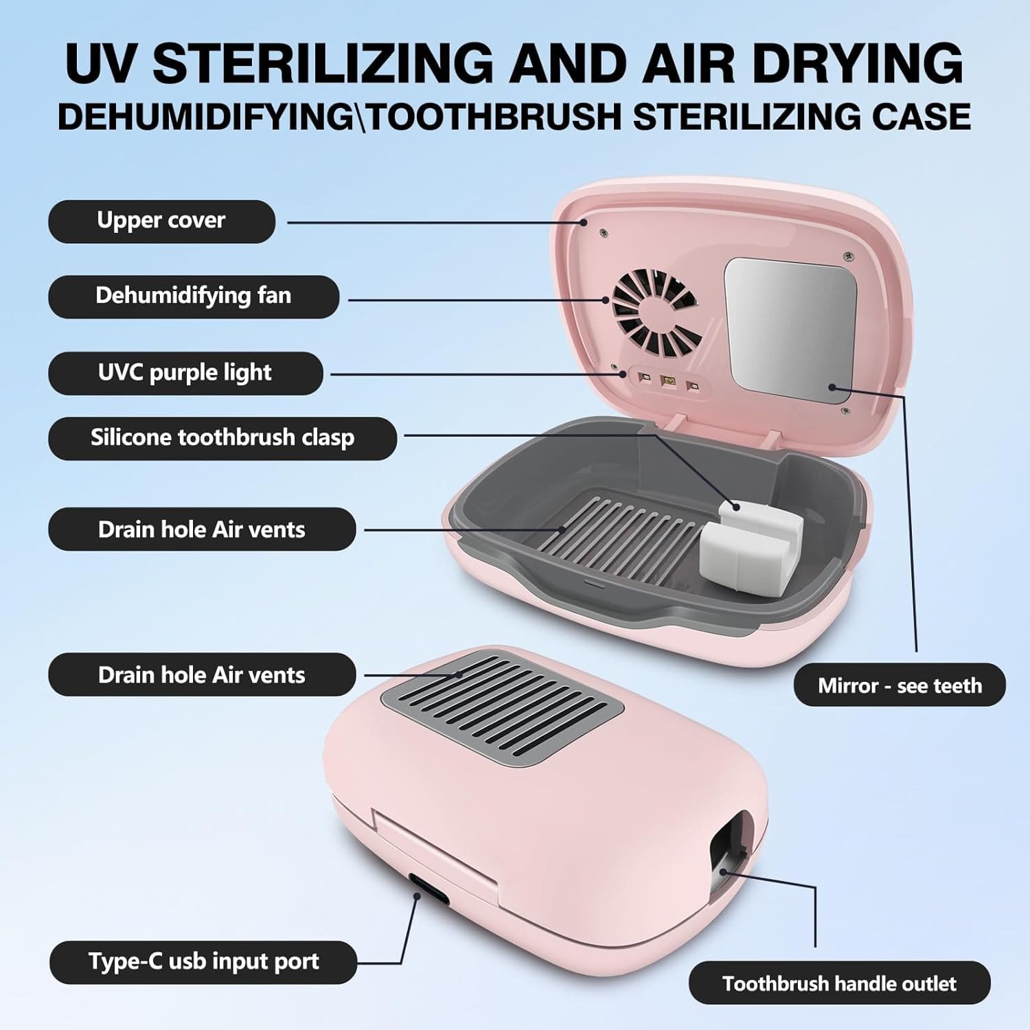 Portable Toothbrush Cleaner Case - Wealthy Shop